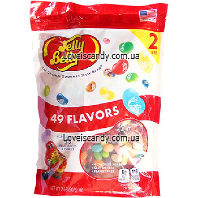 Желейные Бобы Jelly Belly Beans Assorted 49 Flavors 907g - купить в ...